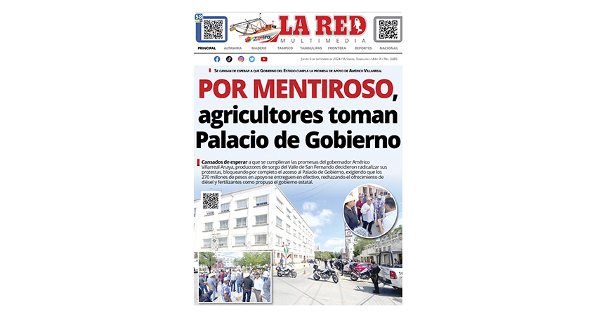 POR MENTIROSO, agricultores toman Palacio de Gobierno – LA RED DE ALTAMIRA