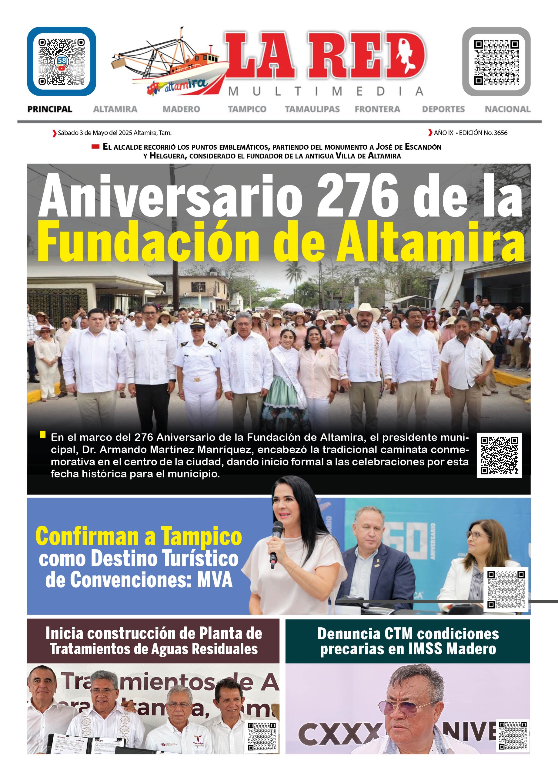 Aniversario 276 de la Fundación de Altamira – LA RED DE ALTAMIRA
