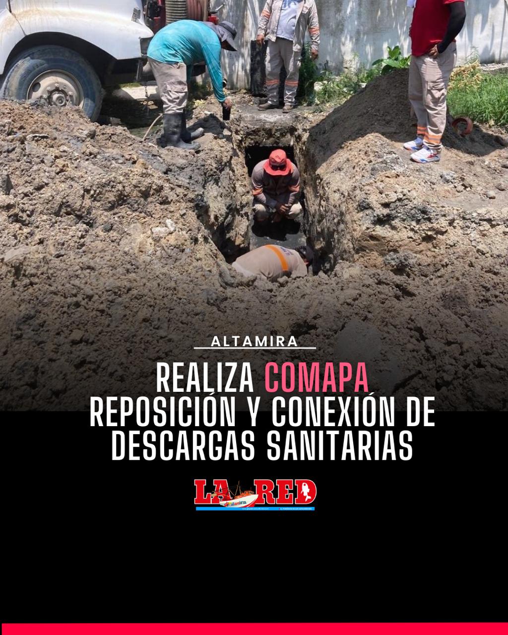 Realiza COMAPA reposición y conexión de descargas sanitarias – LA RED ...