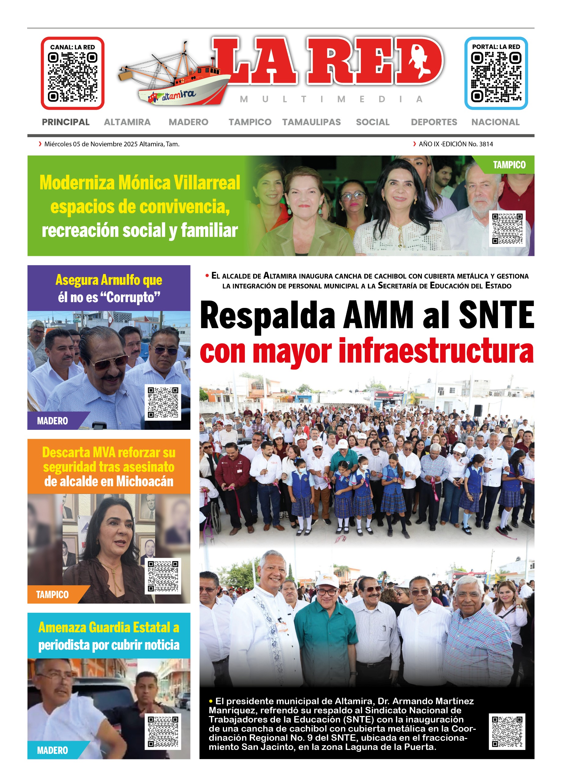 Respalda AMM al SNTE con mayor infraestructura – LA RED DE ALTAMIRA