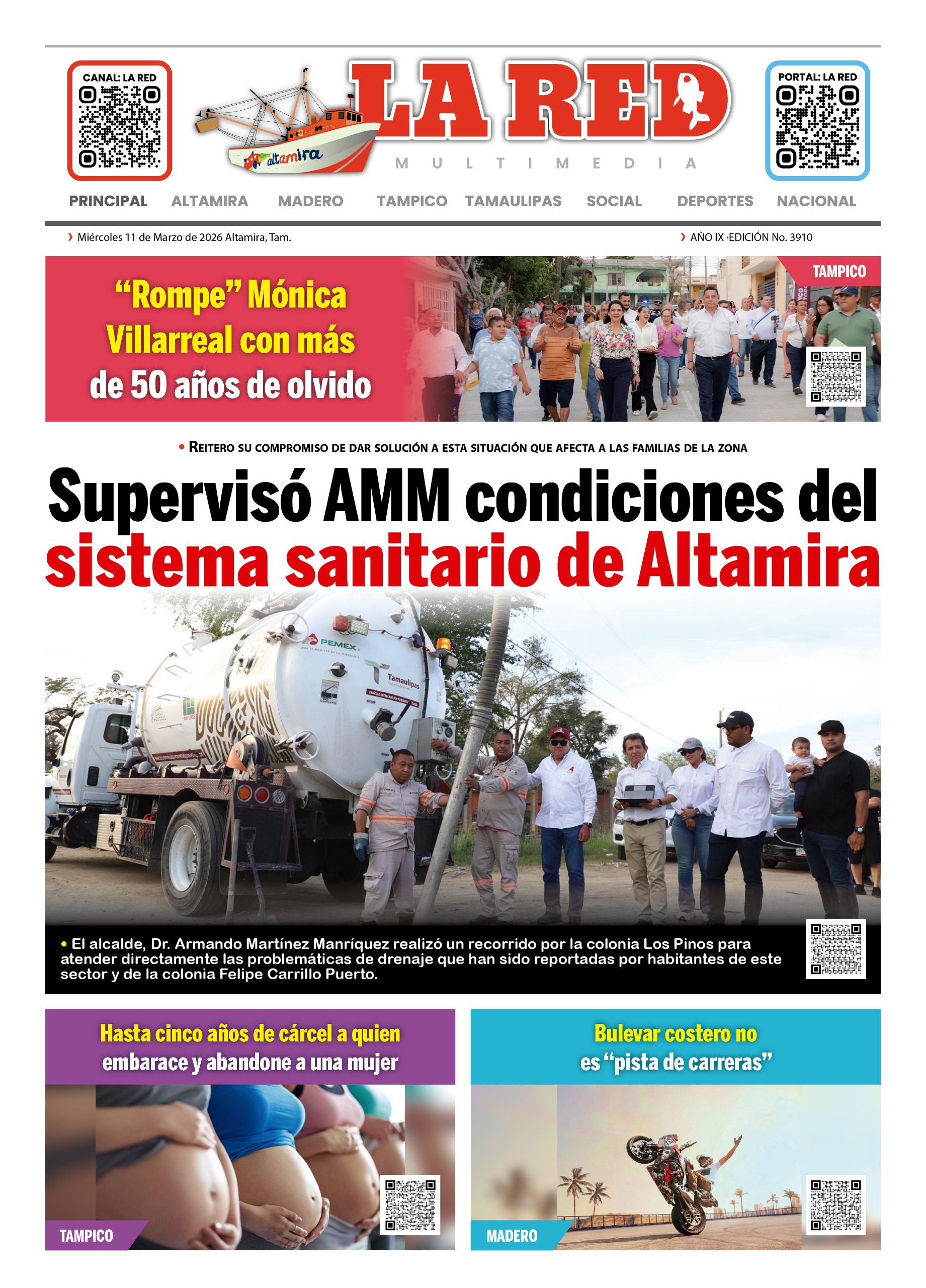 Supervisó AMM condiciones del sistema sanitario de Altamira – LA RED DE ...